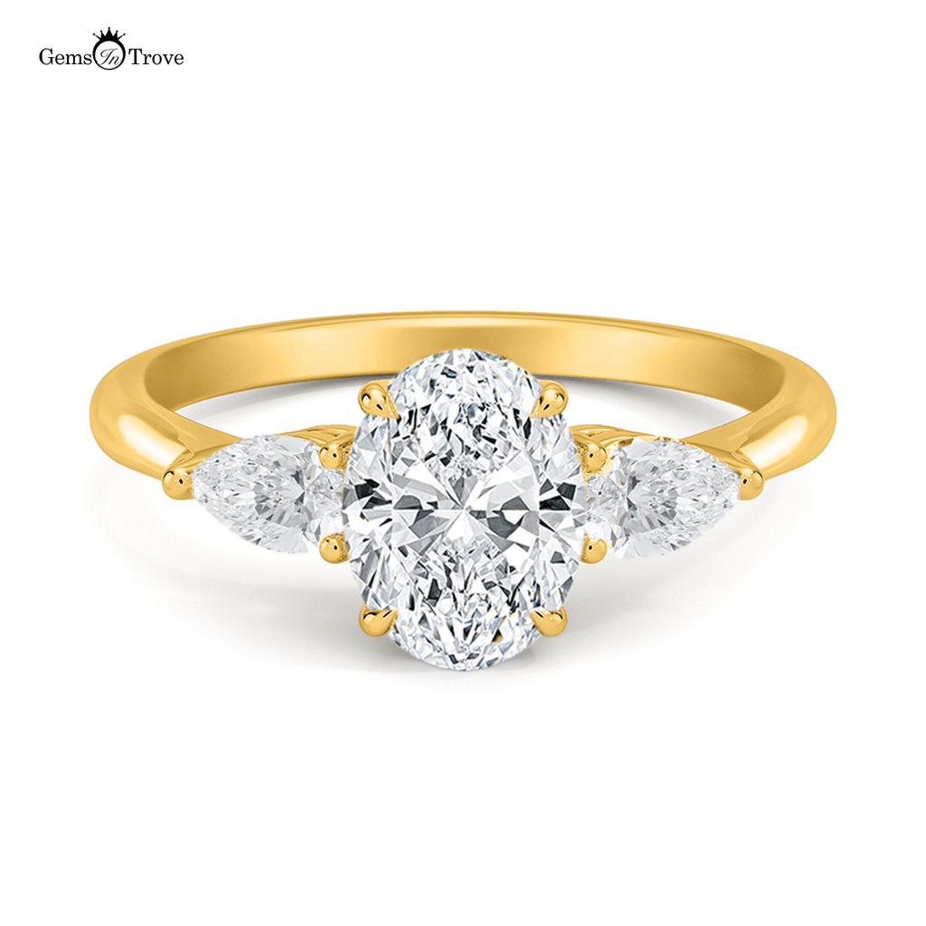 Oval Triad Majesty Ring – Gems In Trove