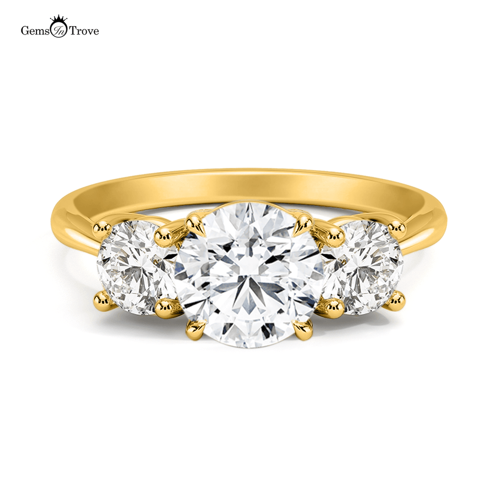 Round Triple Splendor Ring – Gems In Trove
