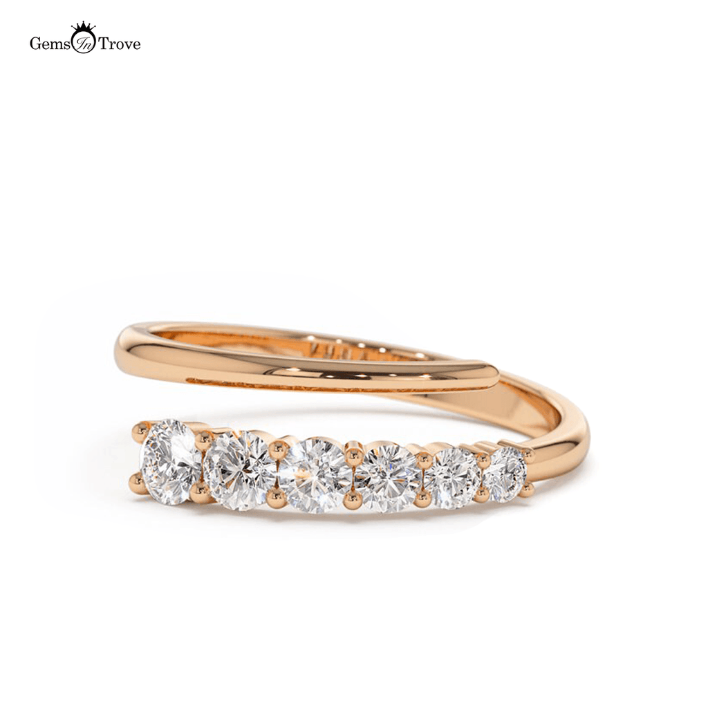 Elegant Twisted Diamond Band – Gems In Trove
